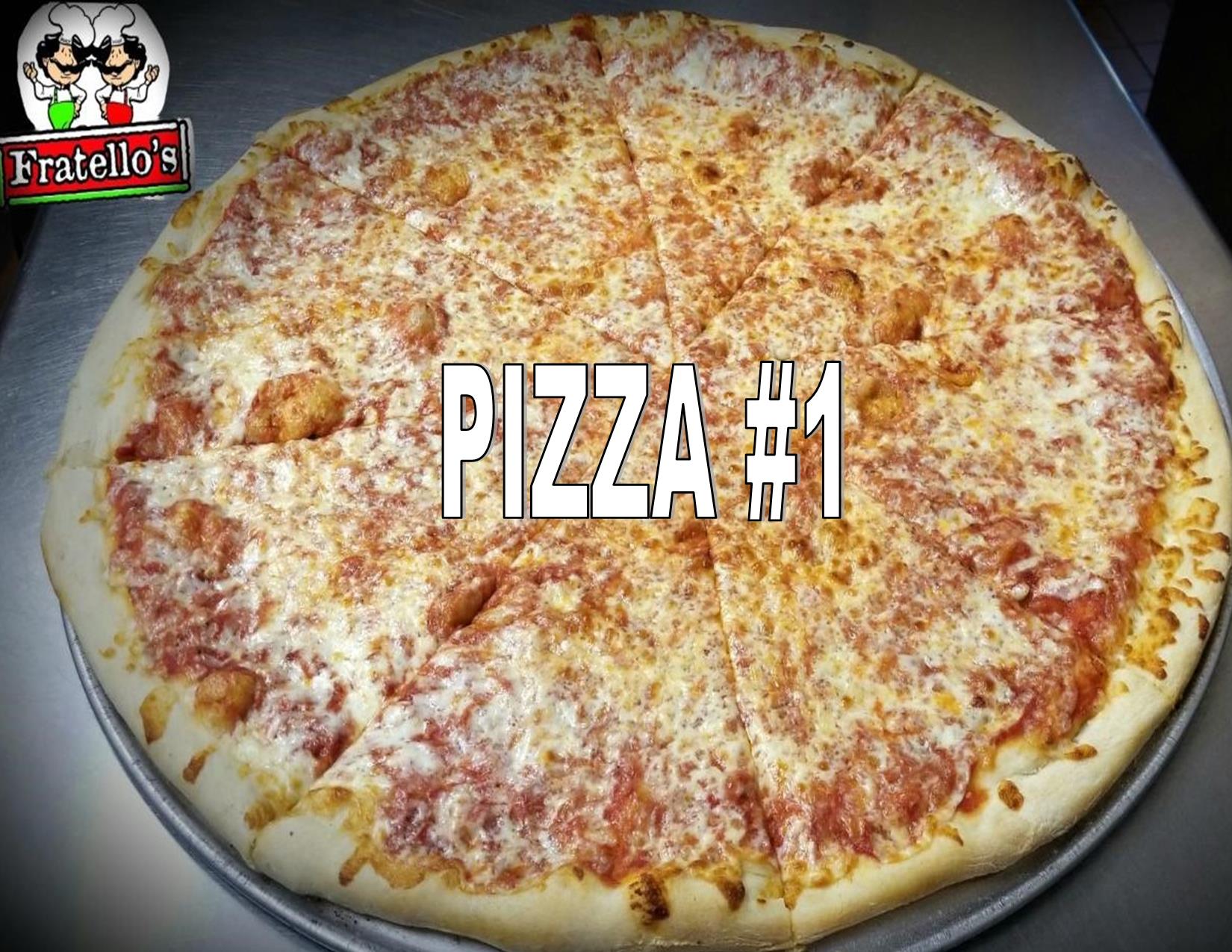 Large Cheese Pizza (First Pizza) | Fratello's Pizzeria Frankfort